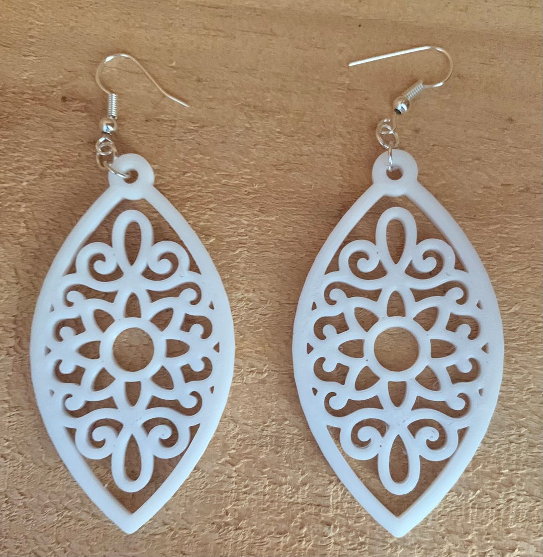 Earrings Stl File for 3d Printer - Etsy