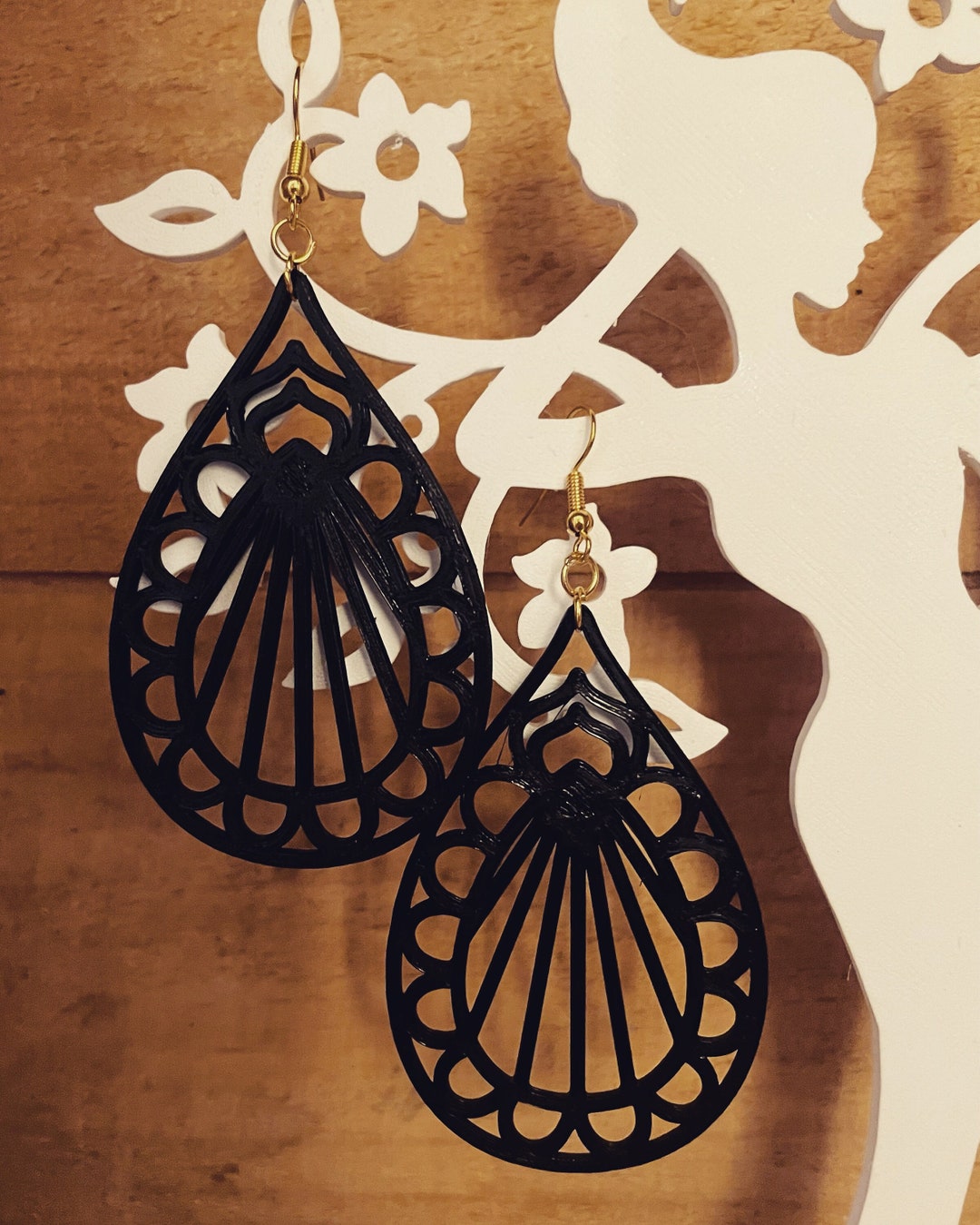 Earrings Stl File for 3d Printer - Etsy