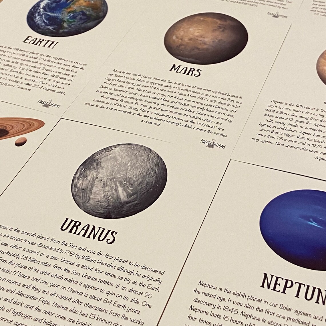 Planets Flashcards Educational Resource Flashcards Learning Resource ...