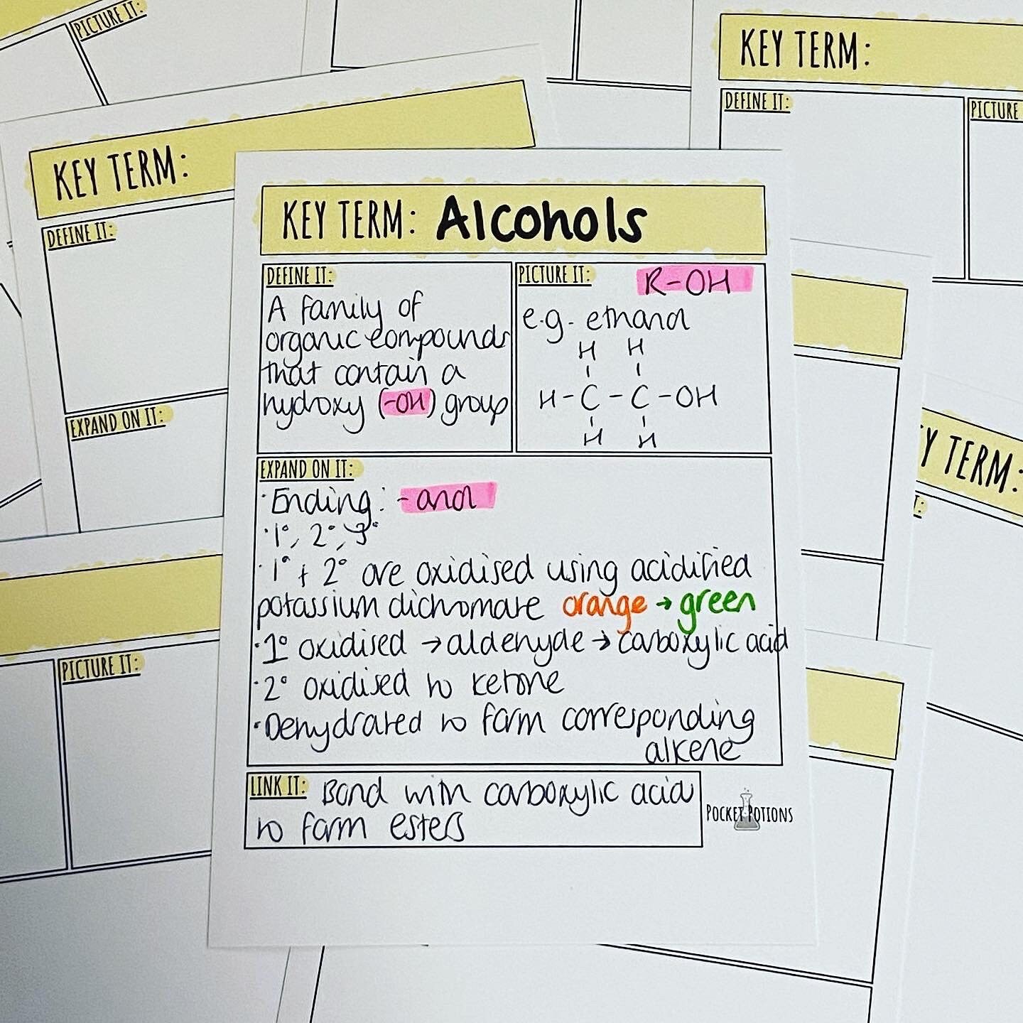 Blank Revision Cards English or Welsh - Etsy UK