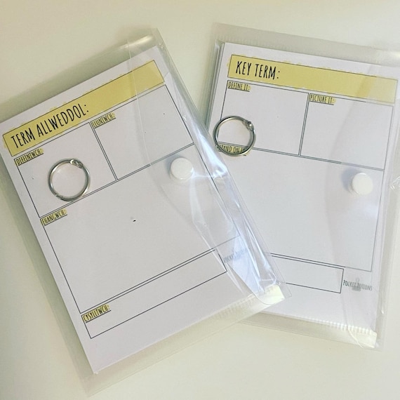 Blank Revision Cards English or Welsh - Etsy UK