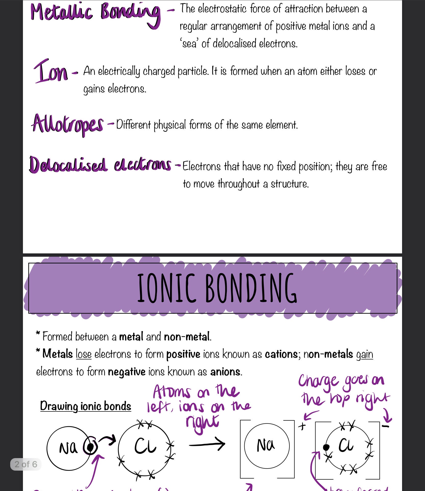 GCSE Chemistry Bonding, Structure A& Properties Revision Cards Notes - Etsy