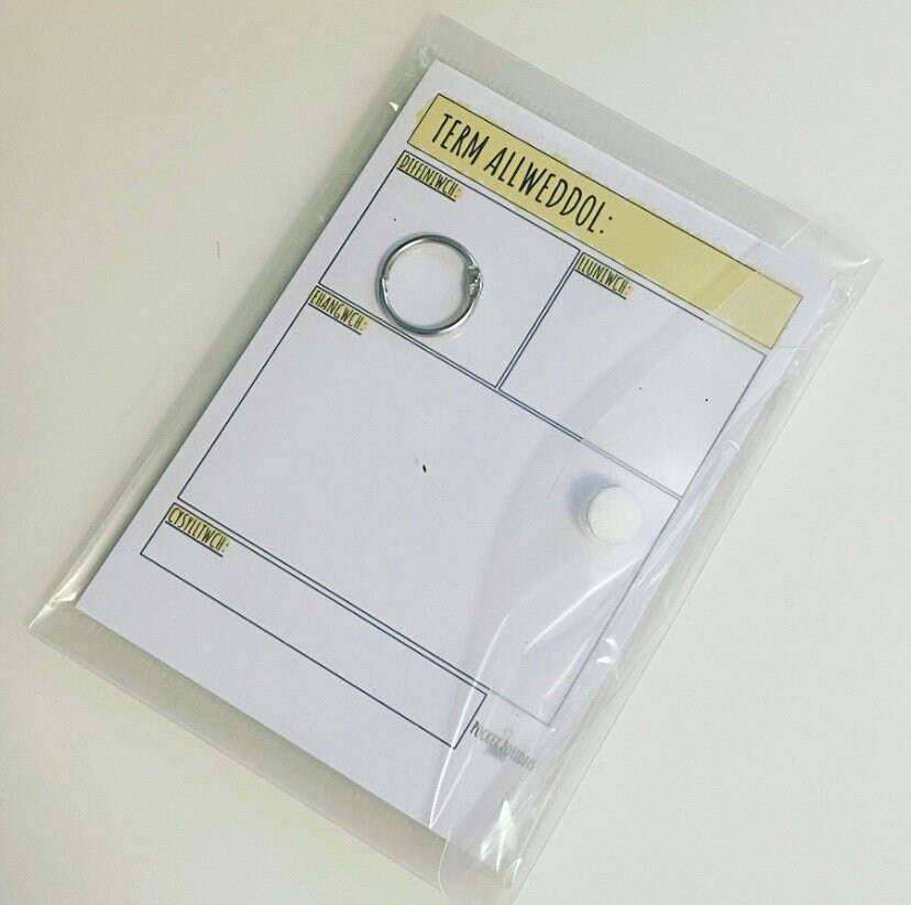 Blank Revision Cards English or Welsh - Etsy UK