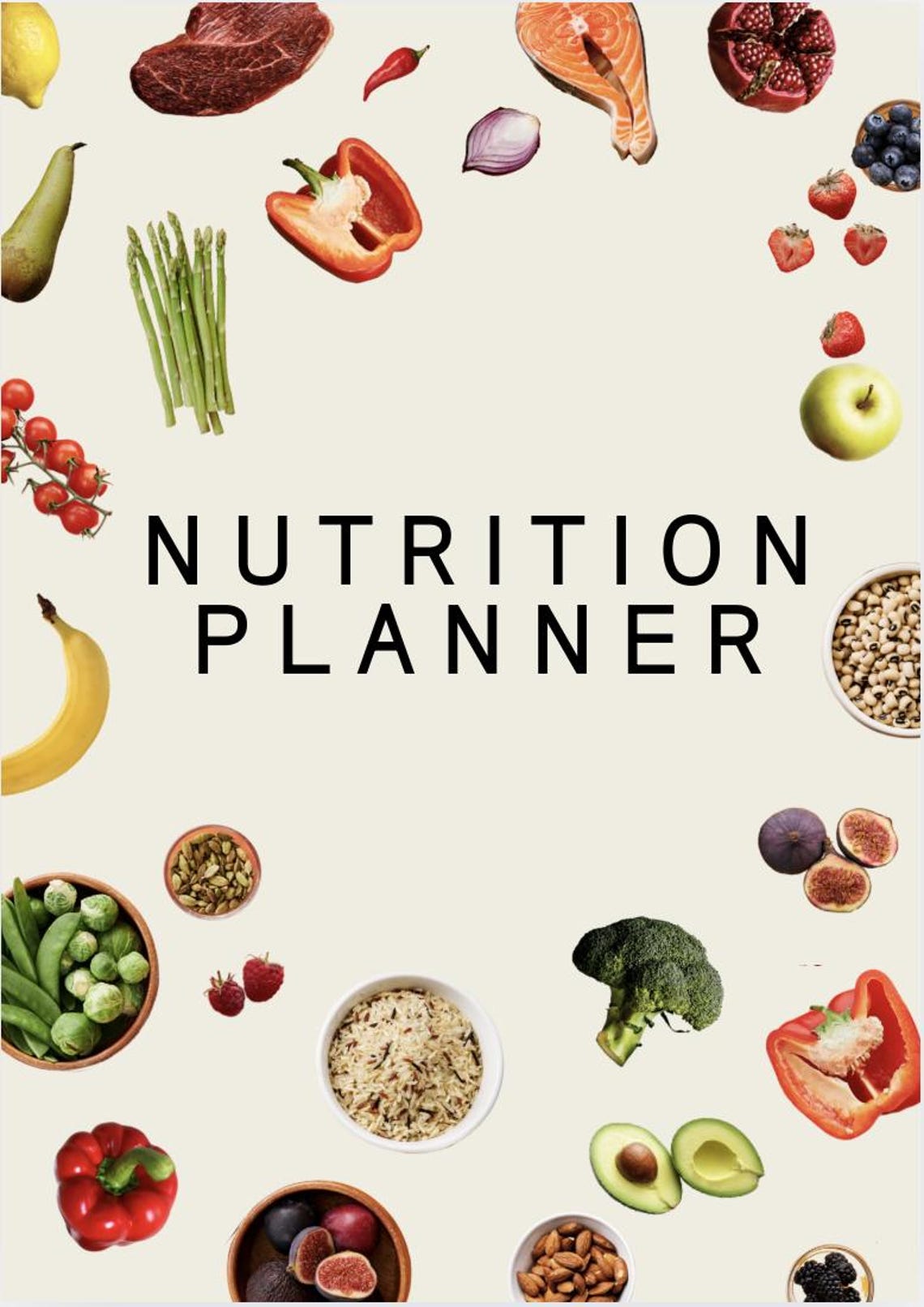 Nutrition Planner Printable | Health Journal, Meal Planner, Fitness ...