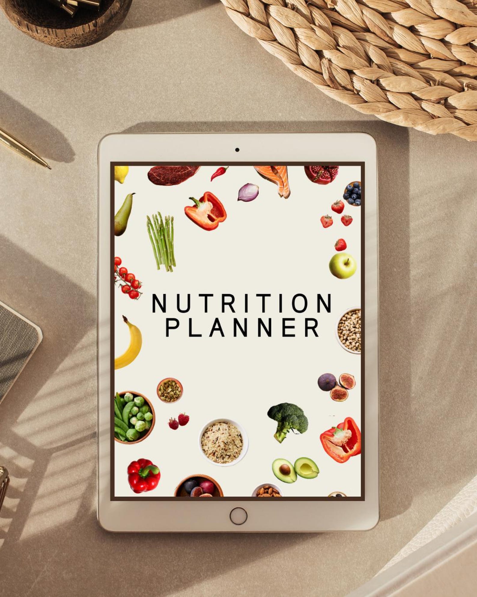 Nutrition Planner Printable | Health Journal, Meal Planner, Fitness ...