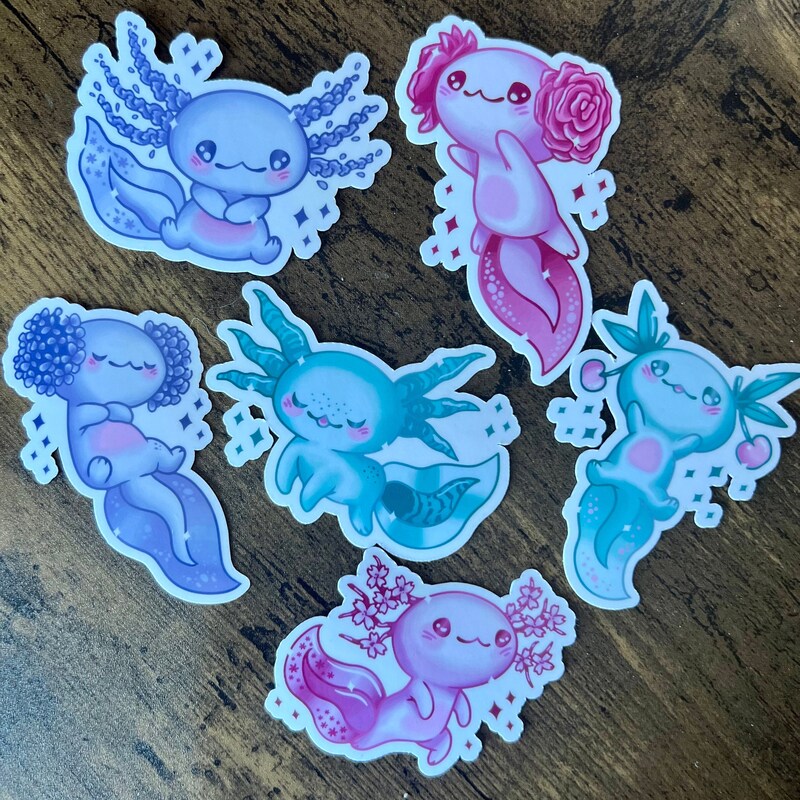 Axolotl Sticker - Etsy