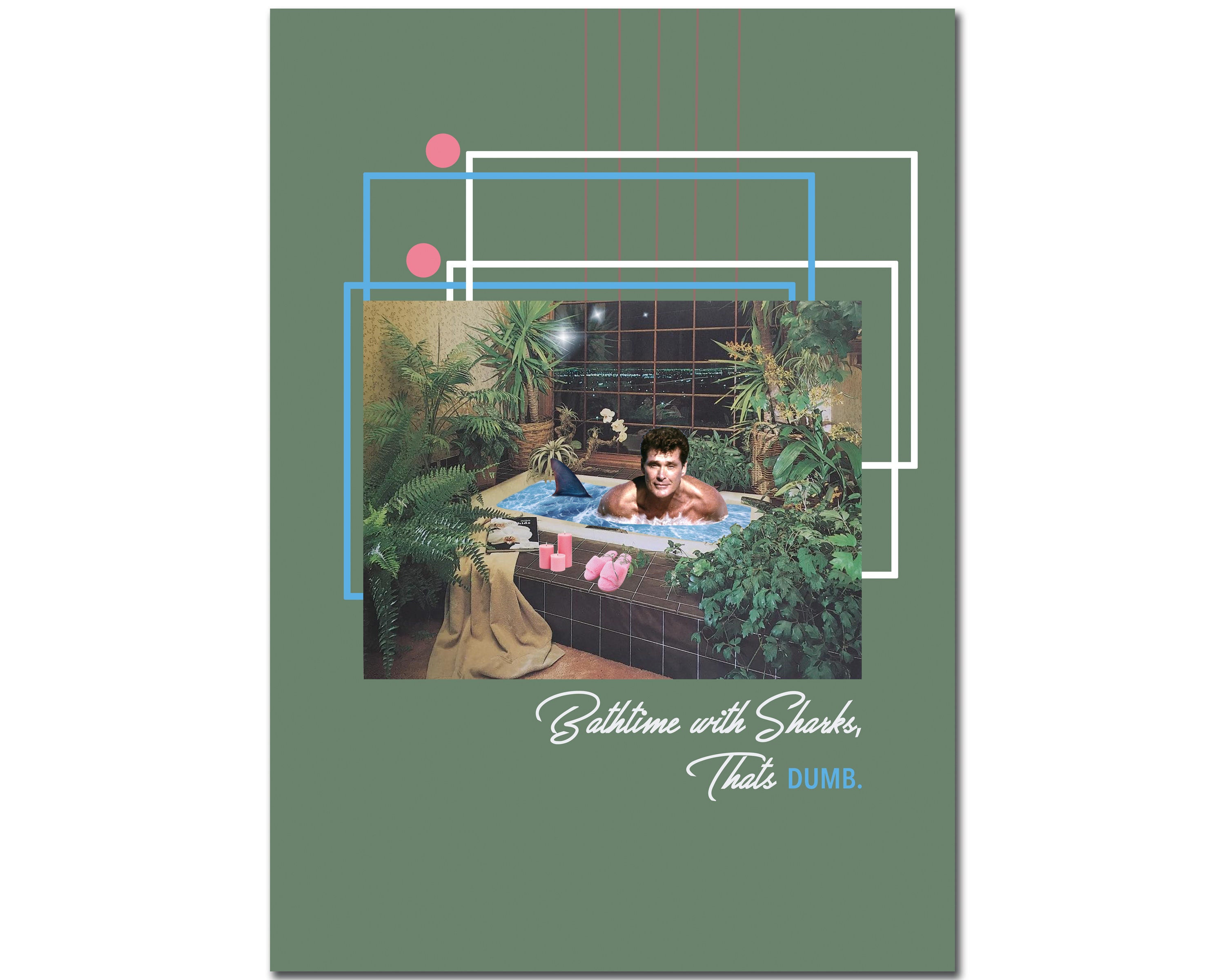 David Hasselhoff KUNSTDRUCK Collage mittelgroß A3 29,7 Cm X 42,0 Cm ...