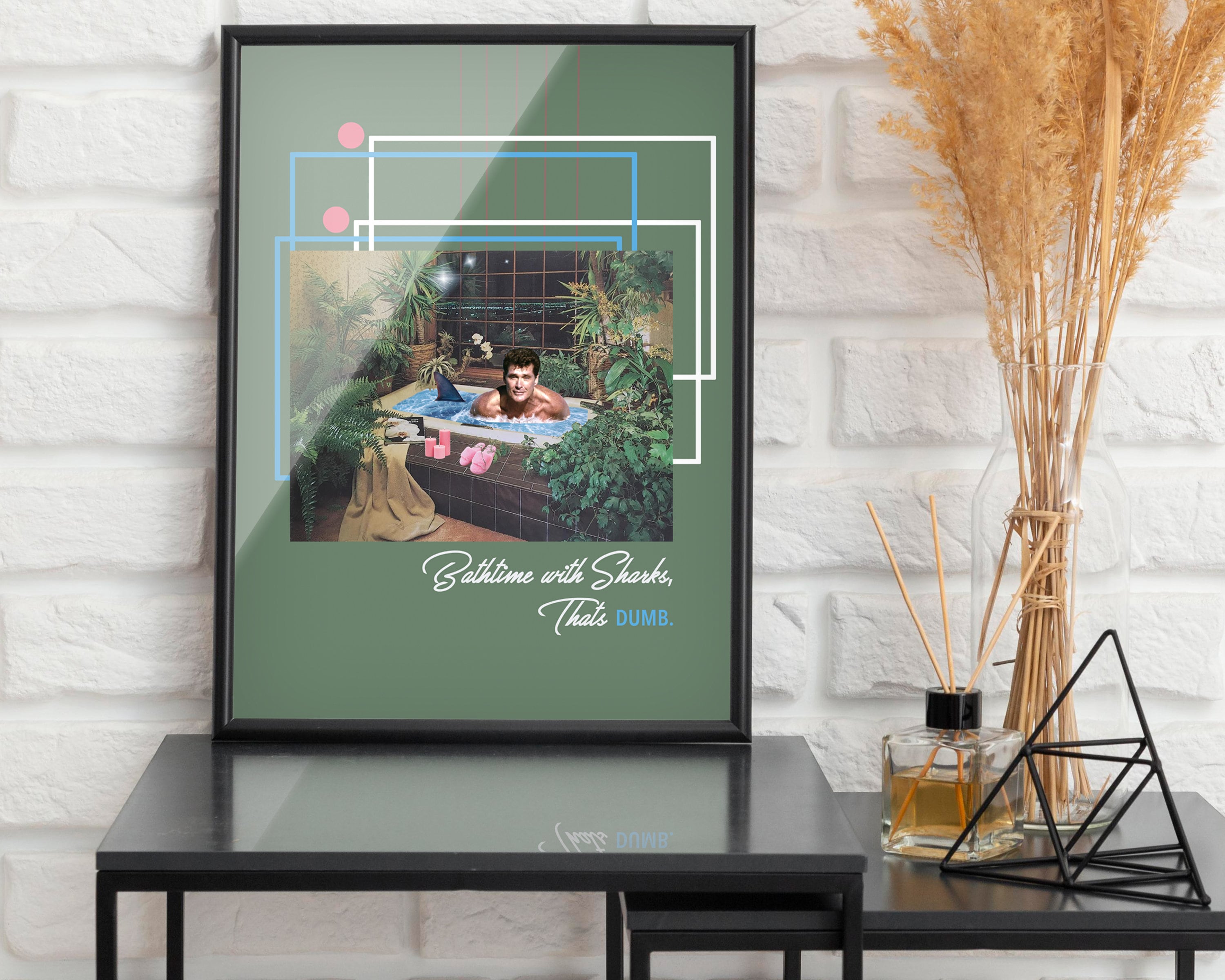 David Hasselhoff KUNSTDRUCK Collage mittelgroß A3 29,7 Cm X 42,0 Cm ...