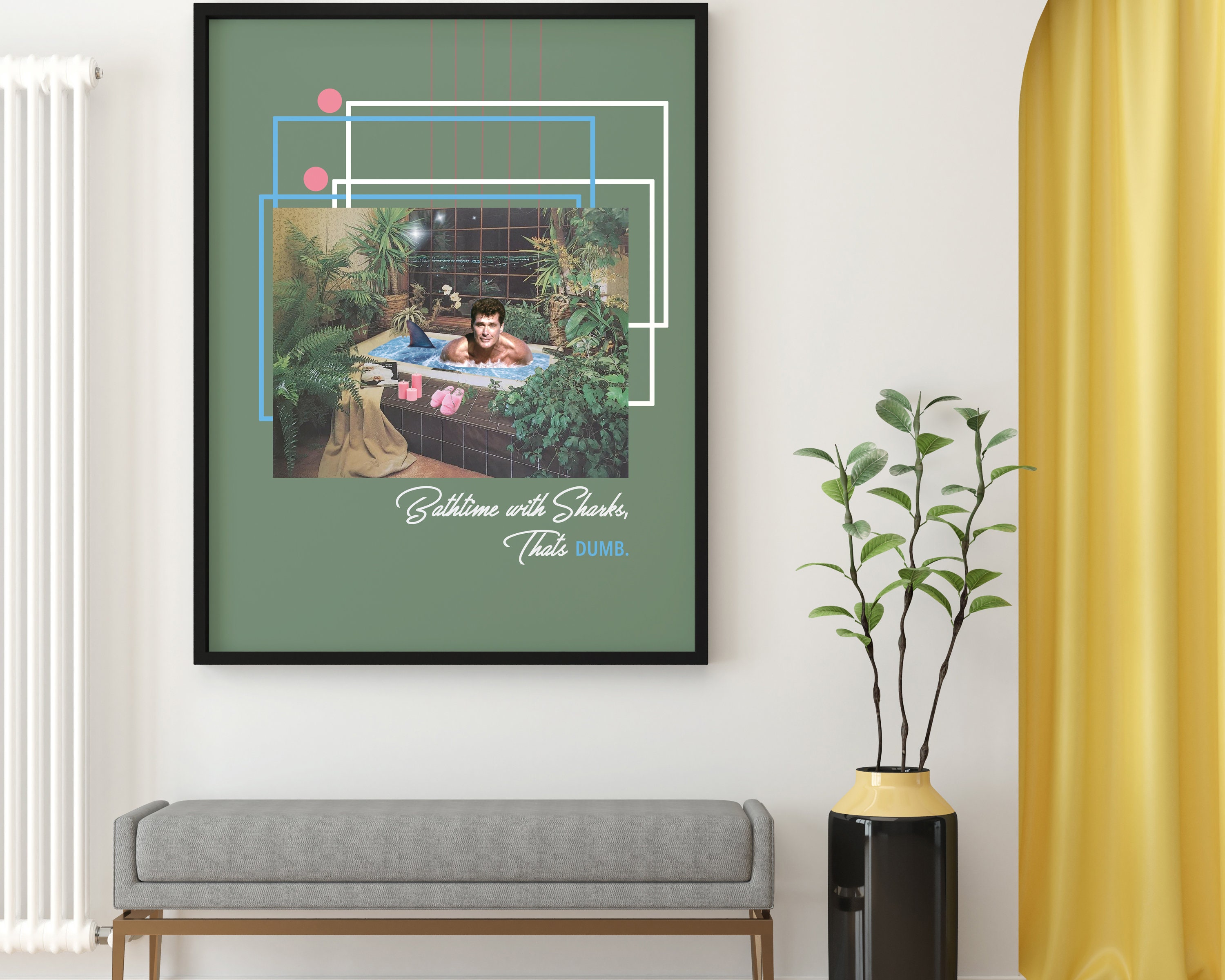 David Hasselhoff KUNSTDRUCK Collage mittelgroß A3 29,7 Cm X 42,0 Cm ...