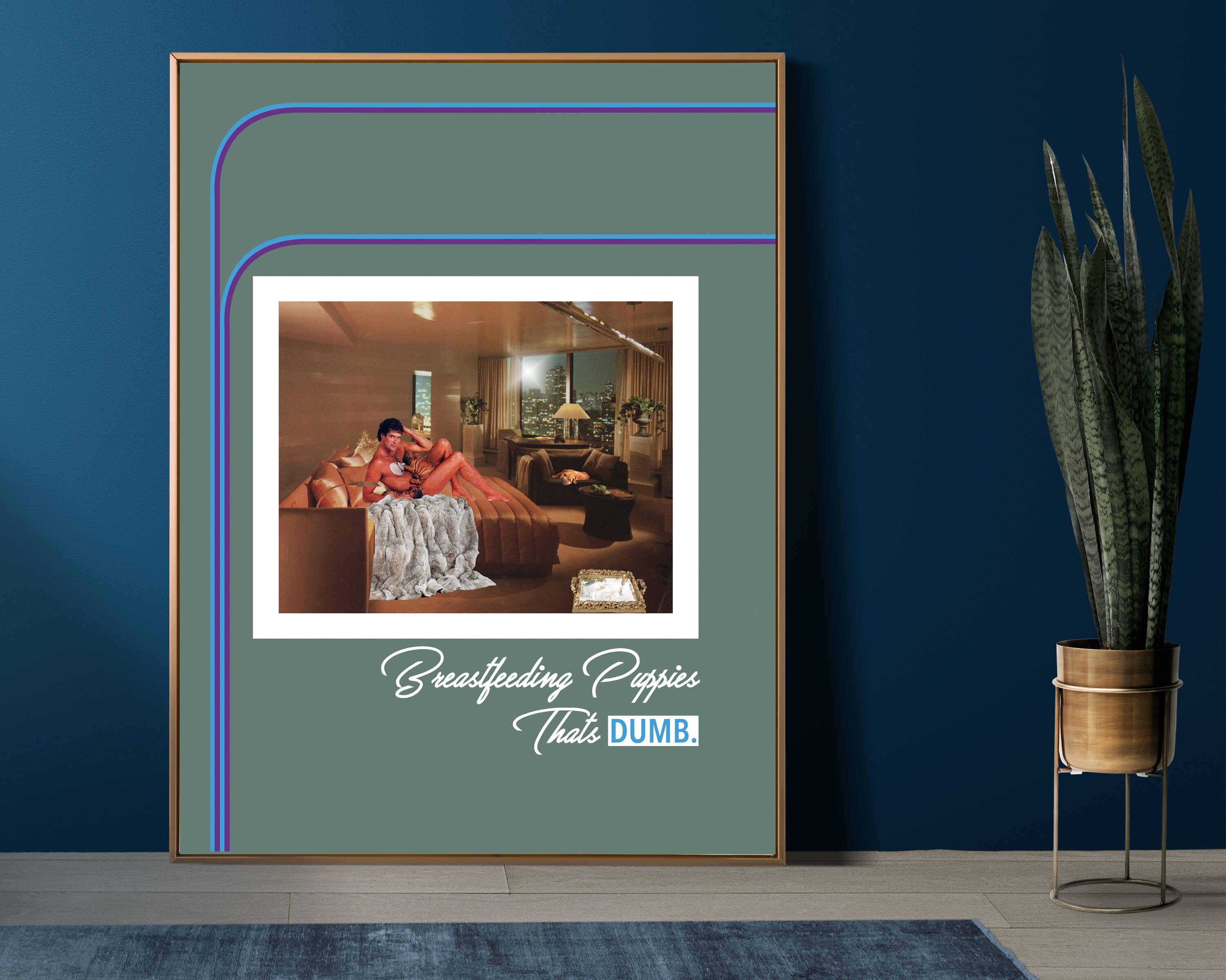 80er David Hasselhoff KUNSTDRUCK Collage A2 42,0 Cm X 59,4 Cm ...