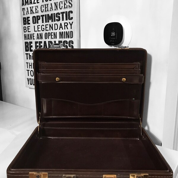 Leather Attache Case - Etsy