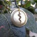 Bronze Snake Engraved Pendant, Rod of Asclepius, Asclepius Pendant ...