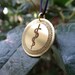 Bronze Snake Engraved Pendant, Rod of Asclepius, Asclepius Pendant ...