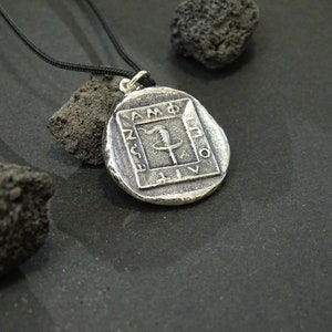 Ancient Greek Apollo Sterling Silver Coin Pendant, Sun God Necklace ...