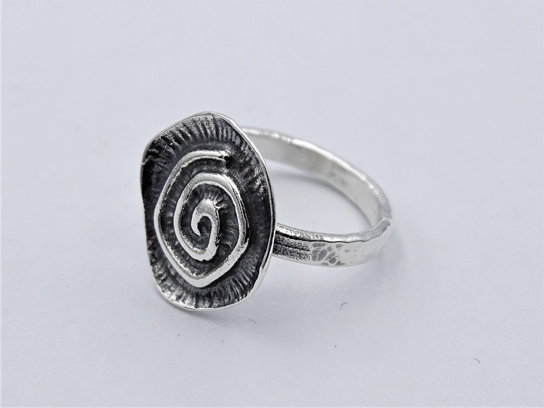 Silver Greek Spiral Ring, Swirly Spiral Ring, Minoans Ancient Greek ...
