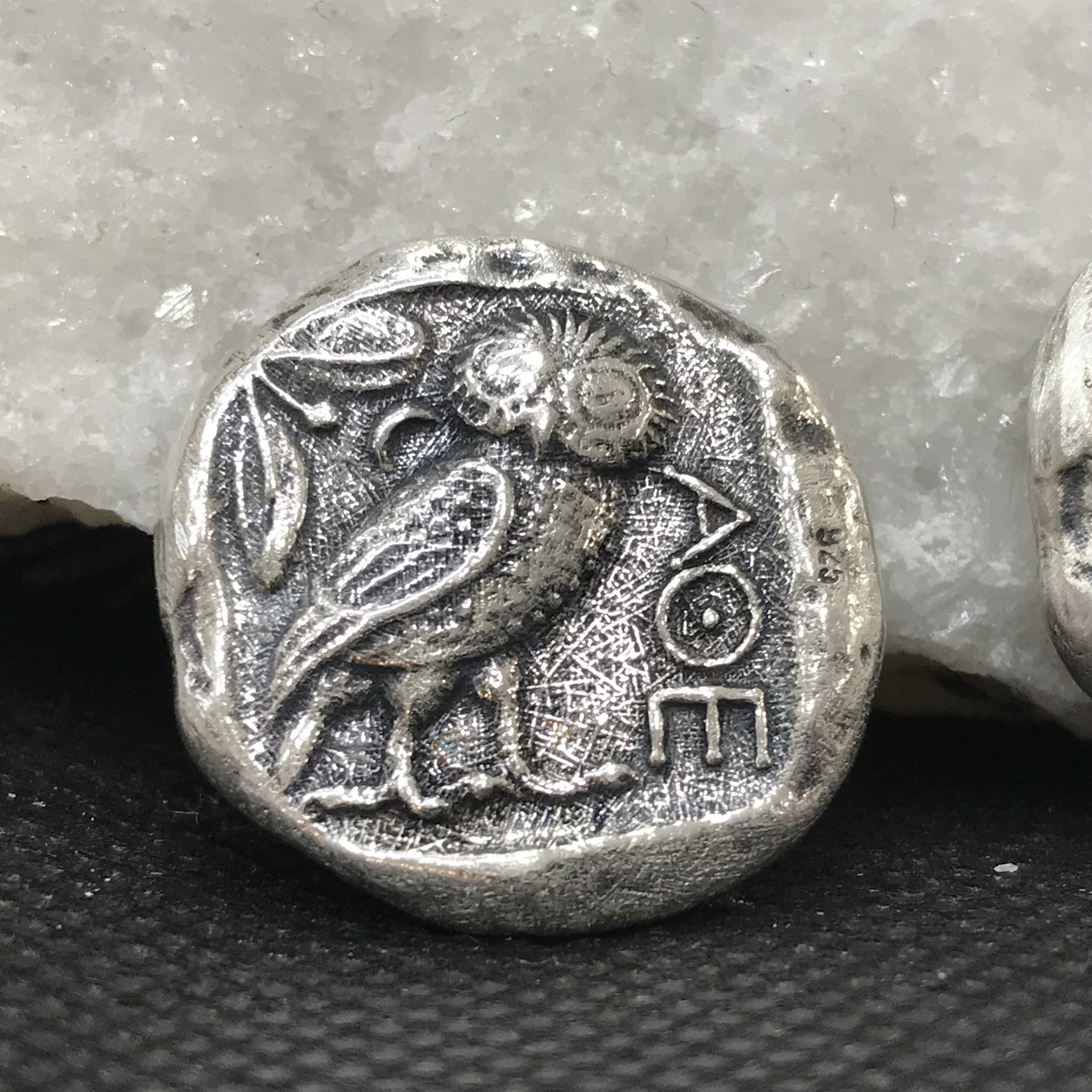 Goddess Athena Coin Greek Drachma Museum Reproduction Owl - Etsy