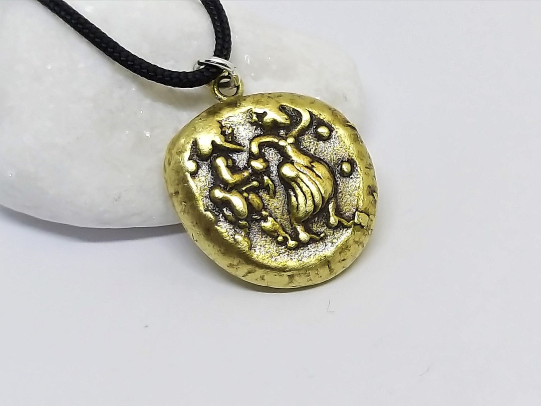 Naked Ithyphallic Satyr Coin Pendant, Macedonia Coin Necklace, Greek ...