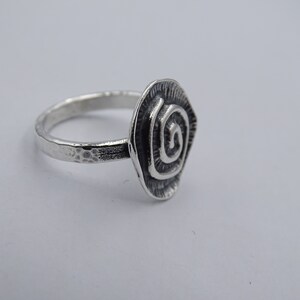 Silver Greek Spiral Ring, Swirly Spiral Ring, Minoans Ancient Greek ...