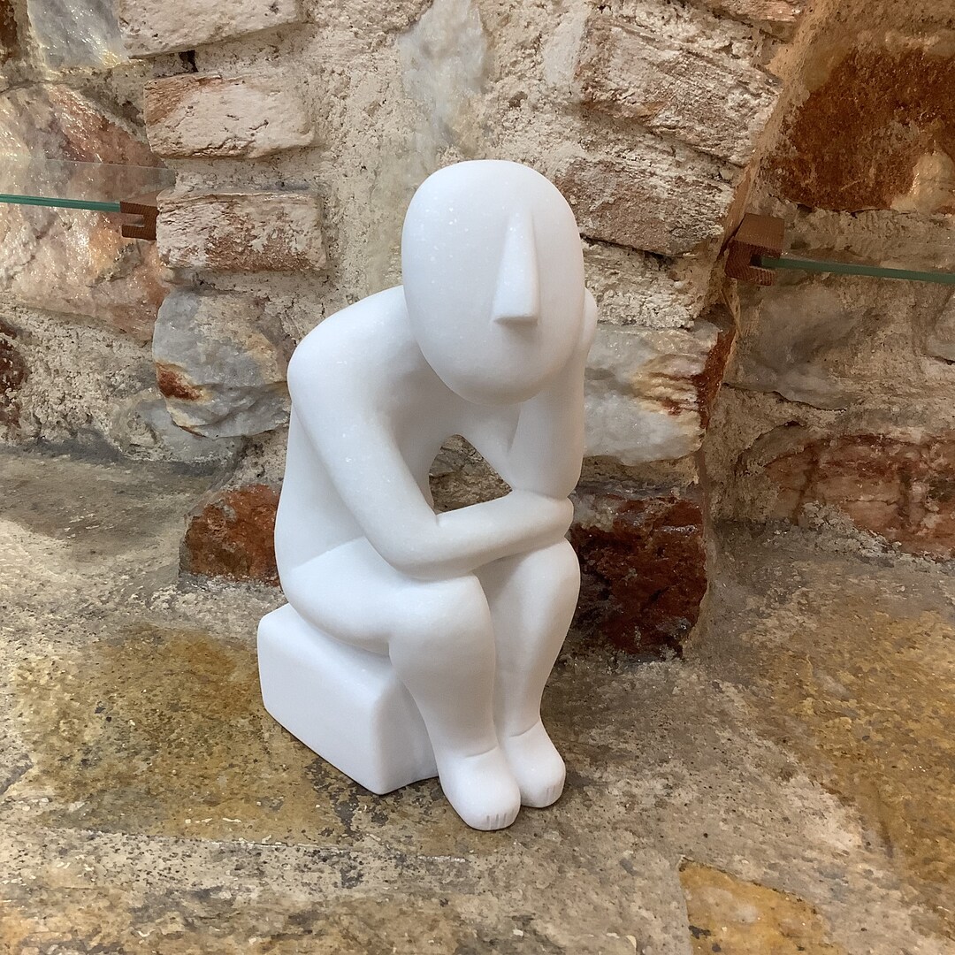 The Thinker Cycladic Figurine Idol Greek Art Statue Greek - Etsy