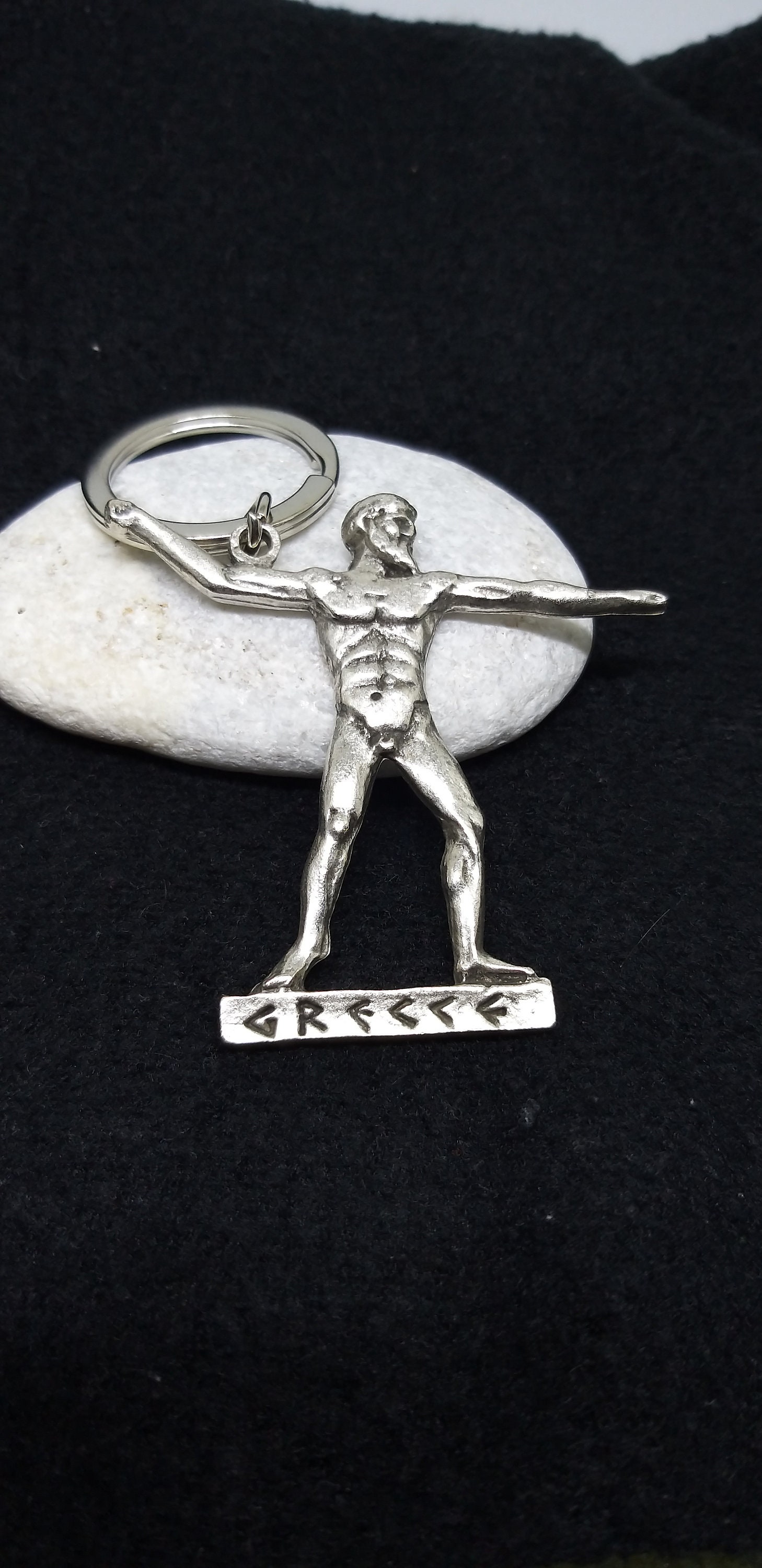 God Zeus Metal Keychain Greek Jewelry Greek God Zeus Statue | Etsy UK