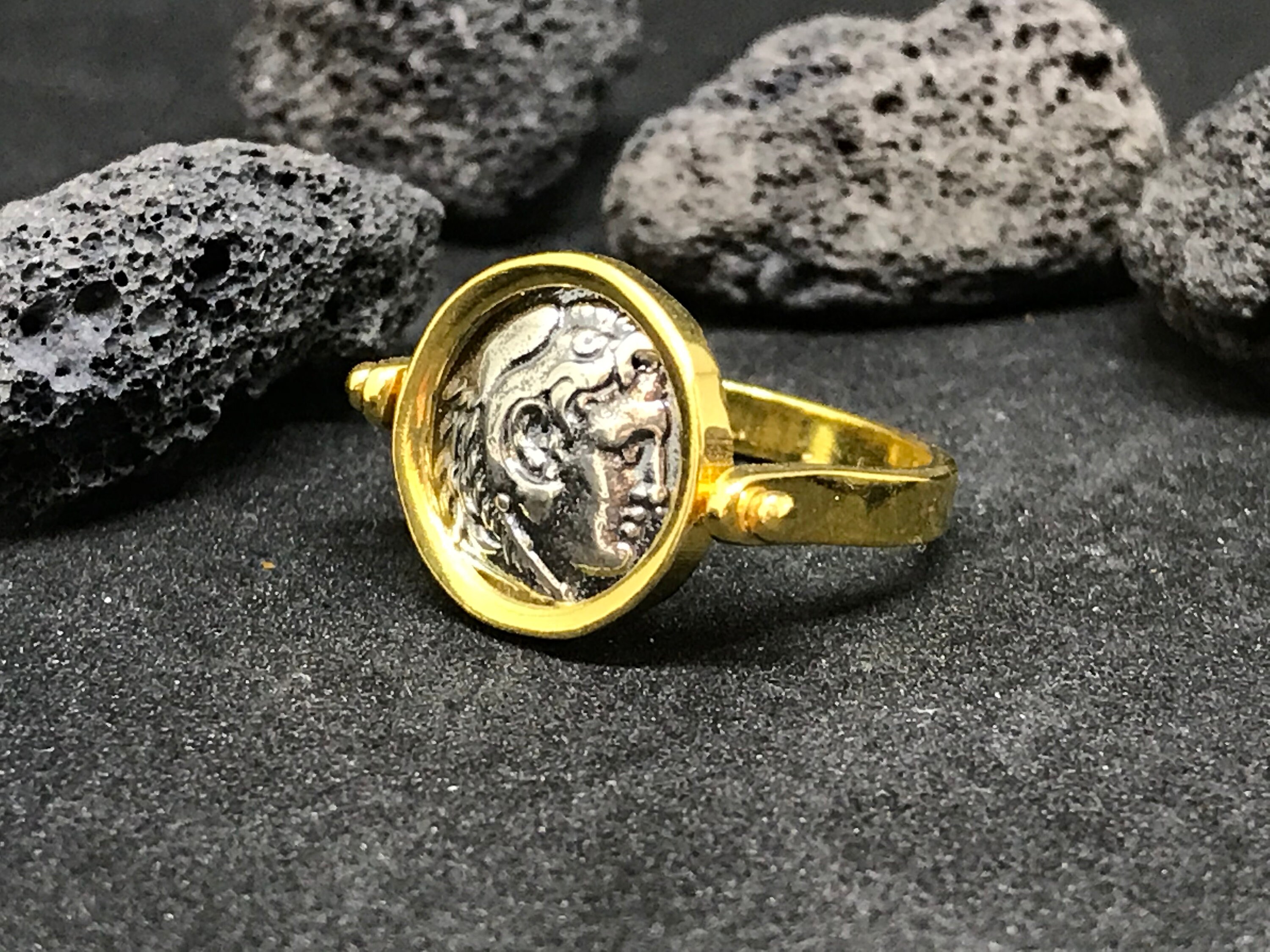 Alexander the Great Handmade Playable Silver Signet Ring - Etsy