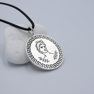 God Apollo Ancient Greek Silver Pendant, Greek God Necklace, God of ...
