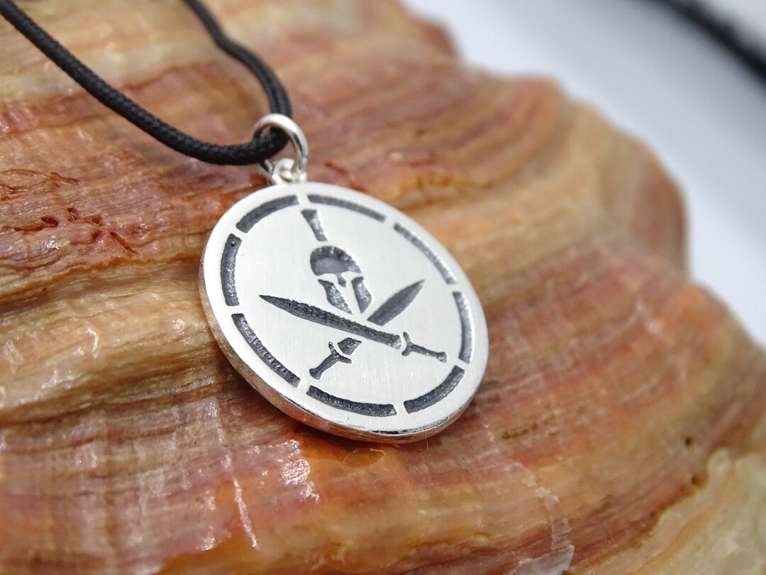 Warrior Necklace Greek Mythology Jewelry Silver Pendant, Spartan ...