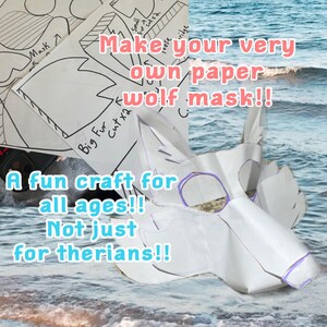 Paper Wolf Therian/furry Mask Pattern and Guide!! | Birdydogshop - Etsy