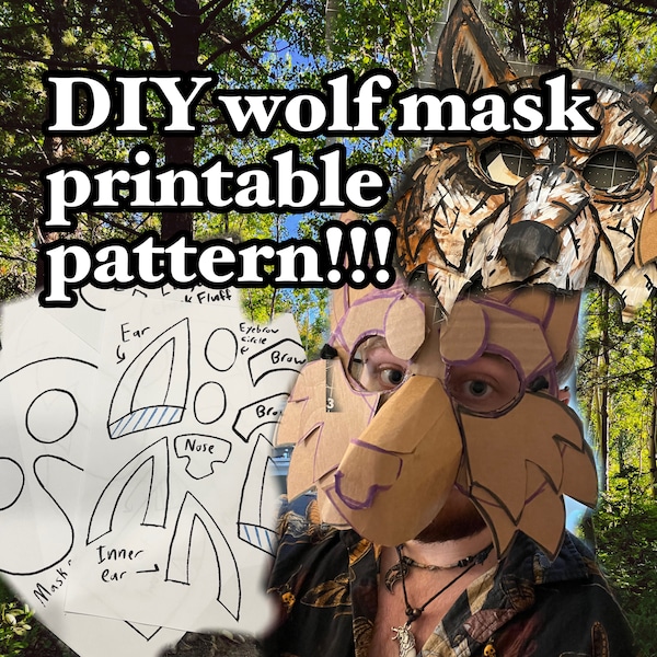 Therian Mask Snout Pattern - Etsy