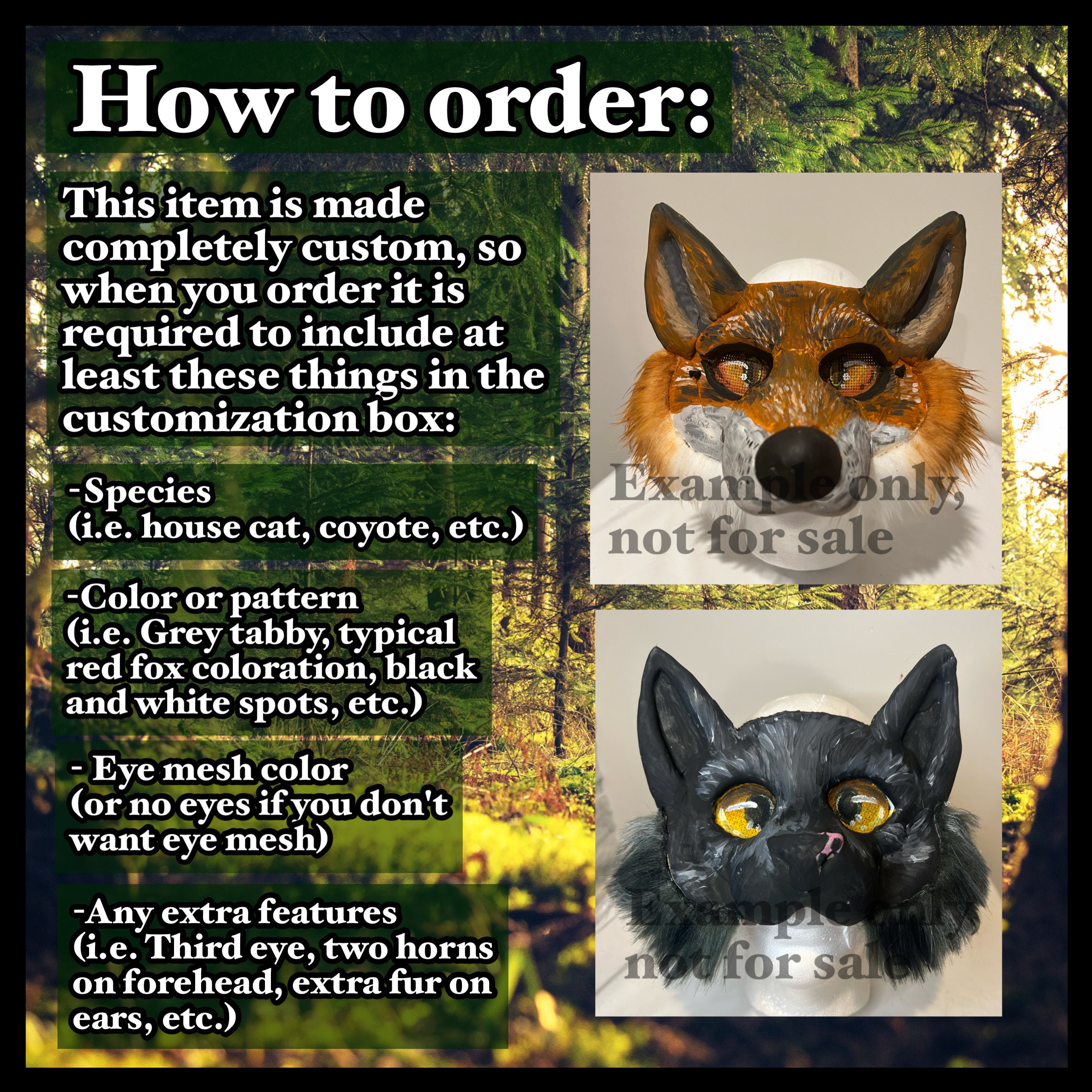 Custom Therian Mask Commissions - Etsy Australia