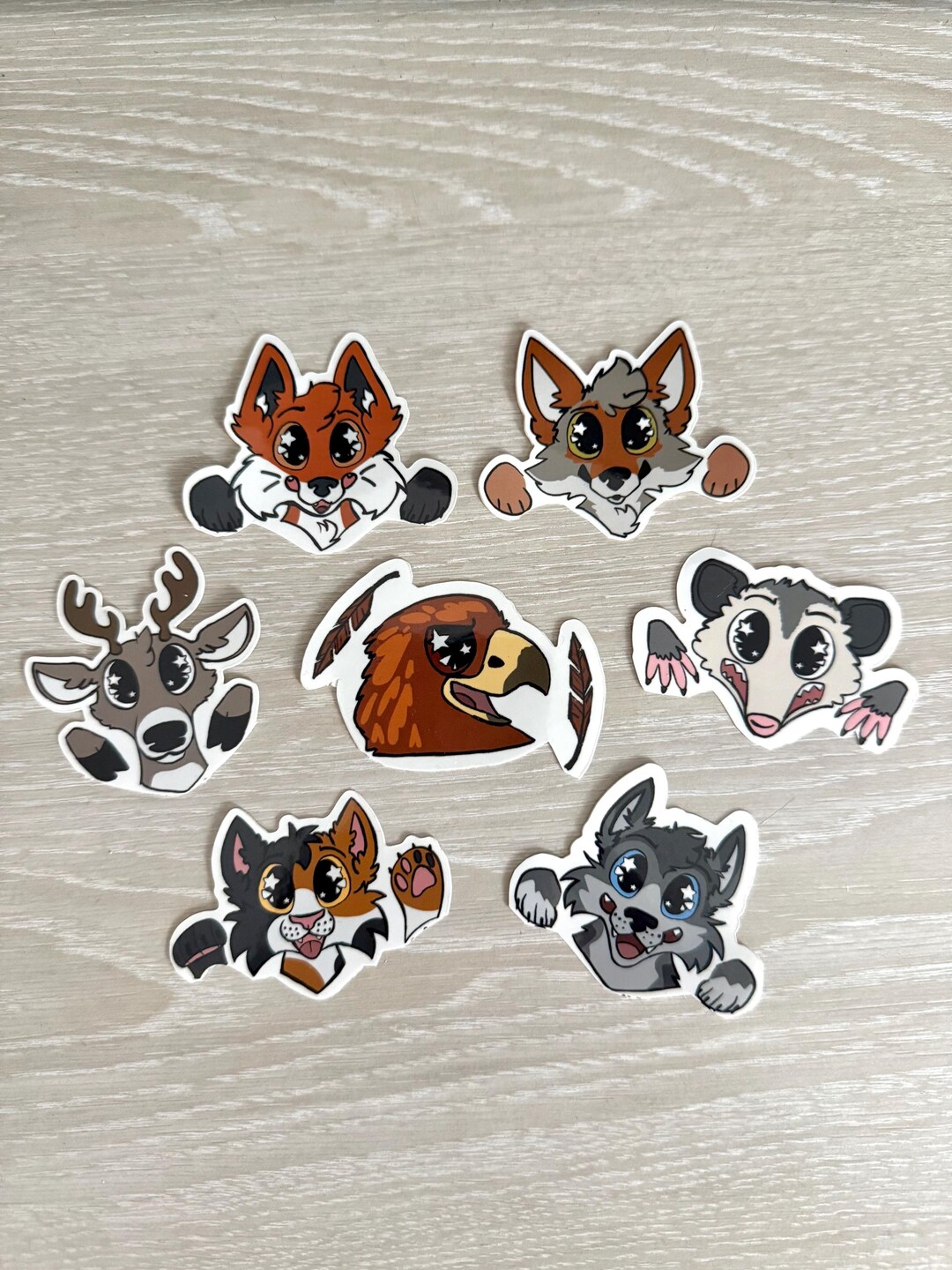 Furry/therian Animal Stickers!! | Birdydogshop - Etsy