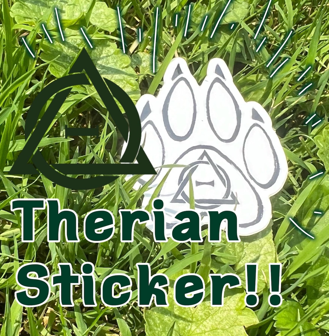 Therian Animal Paw Sticker (smaller Size!) | Birdydogshop - Etsy