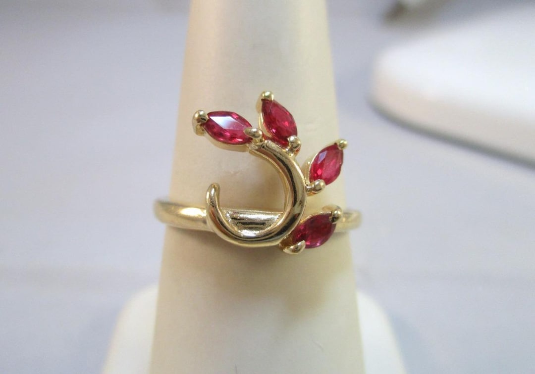 Enhancer Band Guard, 14K Yellow Gold Finish, Ruby Jacket Wrap Guard ...