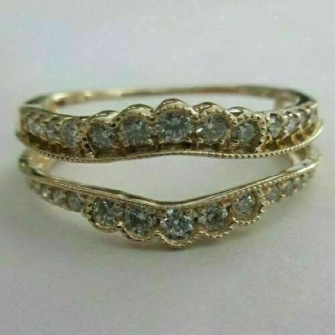 Enhancer Ring Band, 1ct Round-cut Diamond Enhancer Guard Wrap Wedding ...