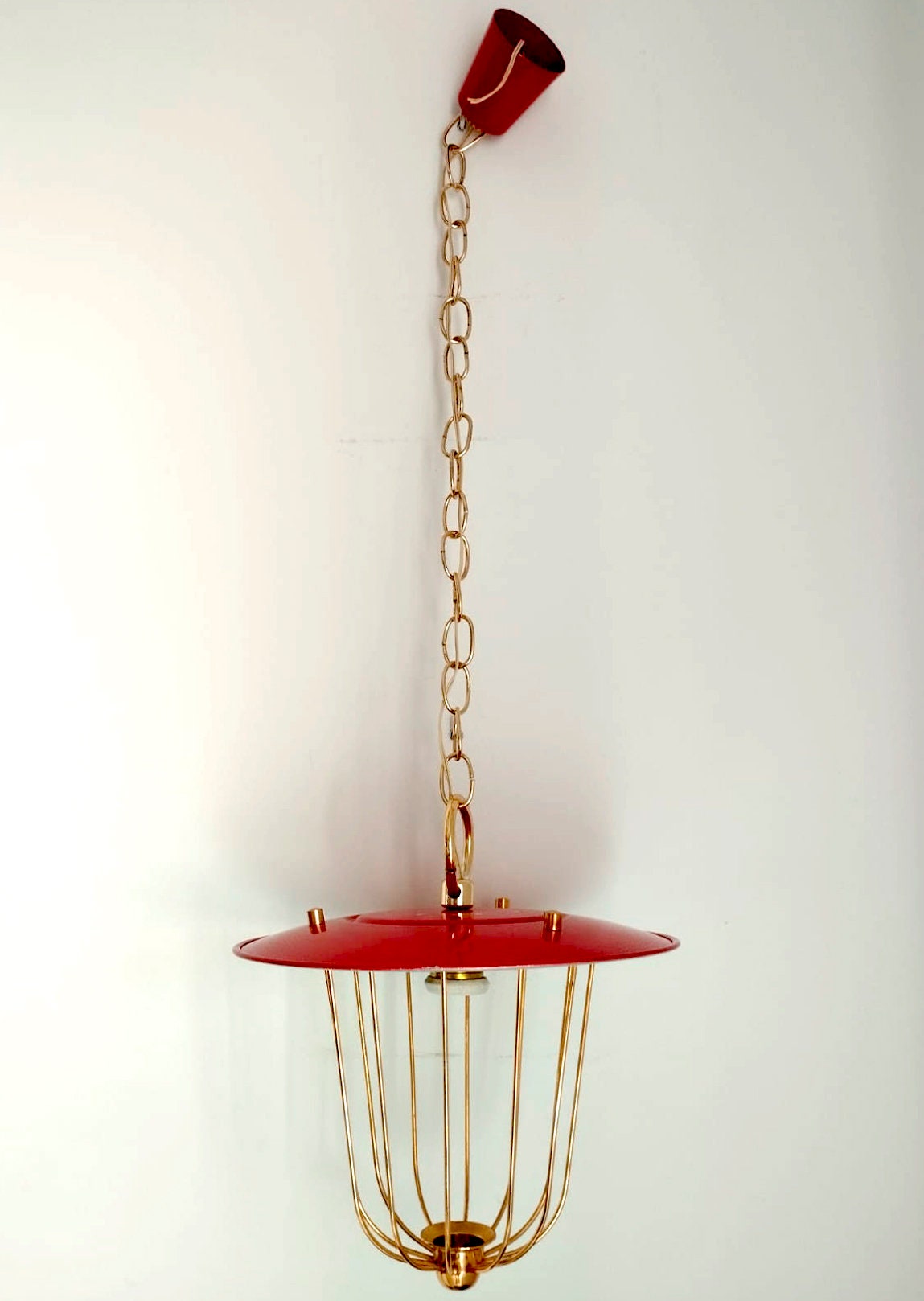 Red Ceiling Lamp - Etsy