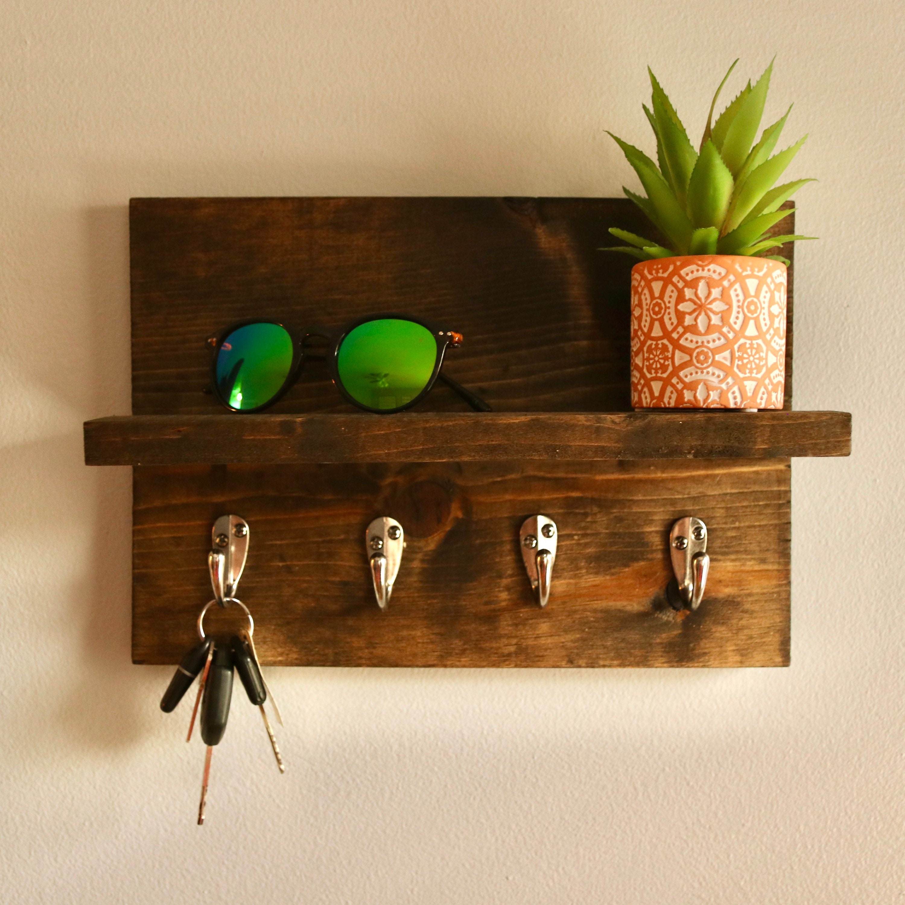 Porta llaves Almacenamiento decorativo en la pared Organizador de ...