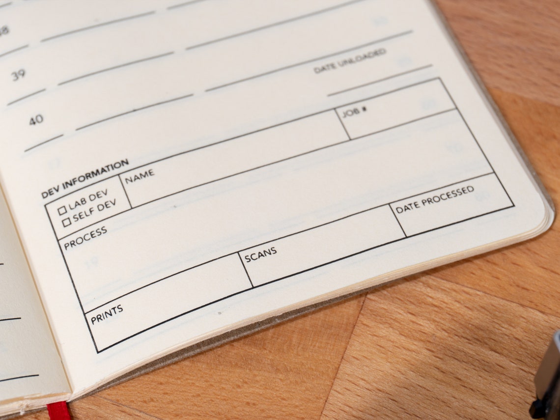 Analog Film Photography Log Book / Notebook - Etsy