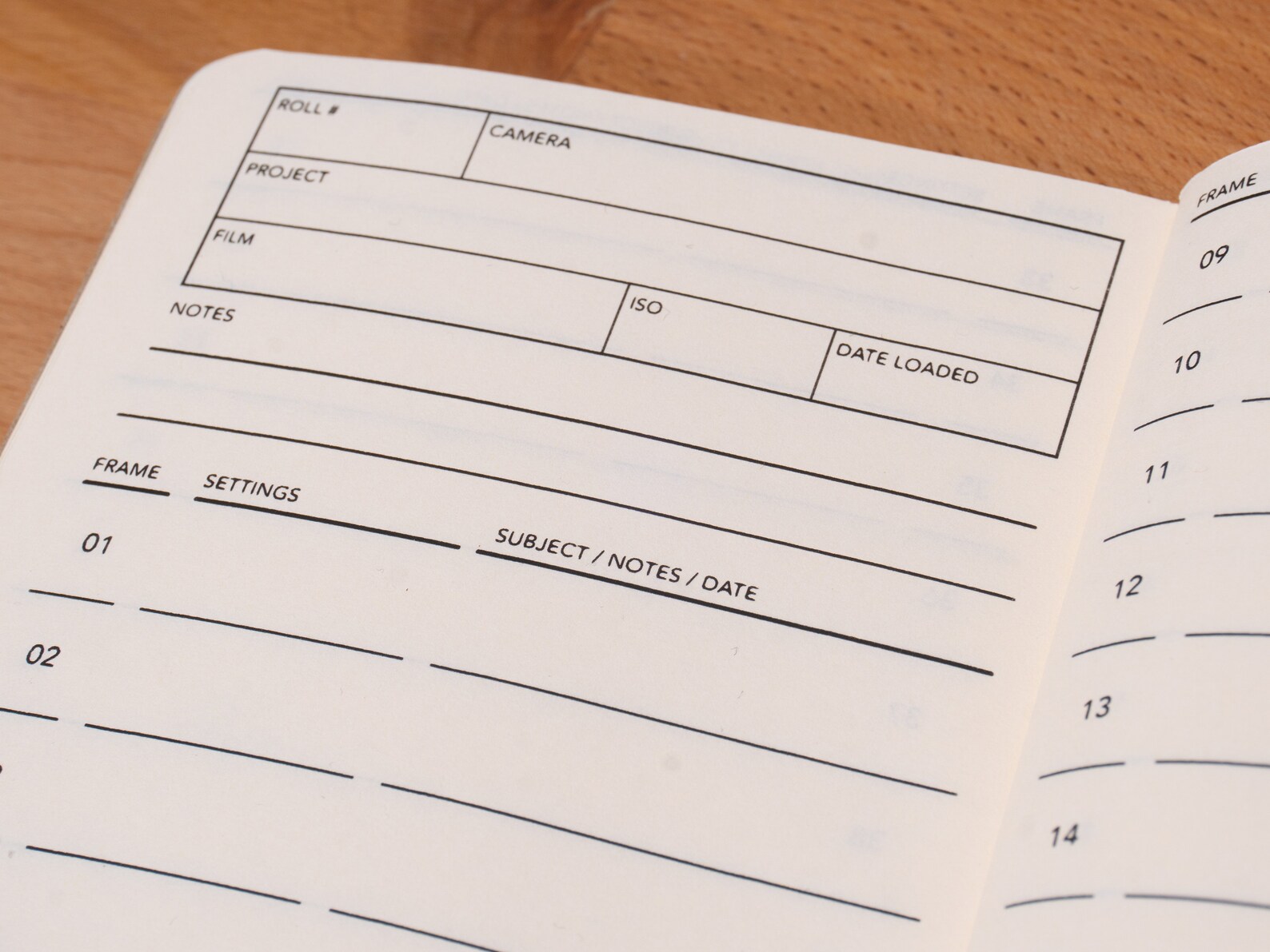 Analog Film Photography Log Book / Notebook - Etsy