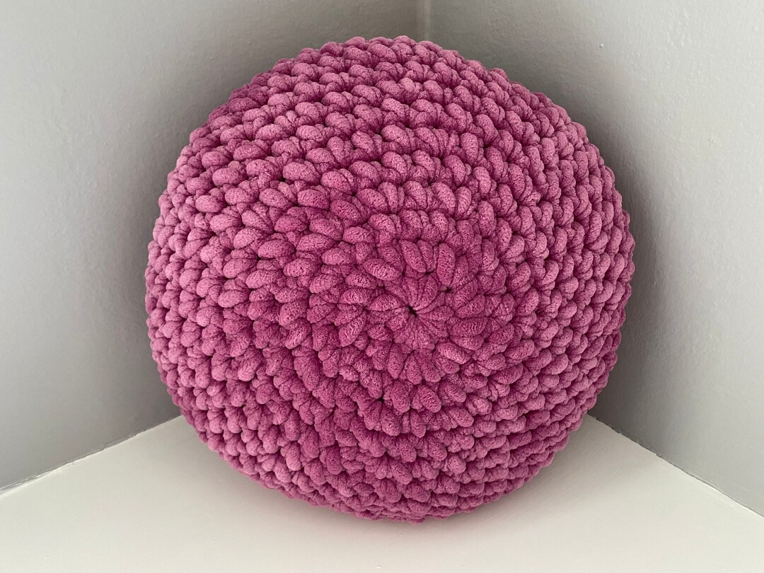 Pink Round Pillow, Cassis Round Pillow, Round Pillow, Decorative Pillow ...