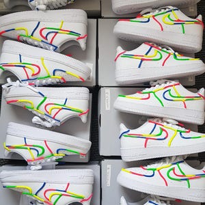 Custom Nike Neon Air Force One 1 Women's Shoes Glow in Dark Sneakers - Etsy