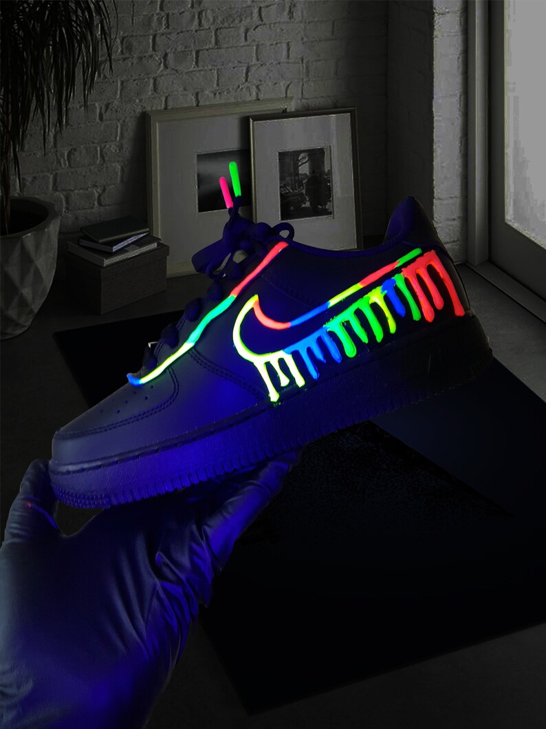 Drippy Air Force One 1 Unisex Men's/ Women's Shoes - Etsy