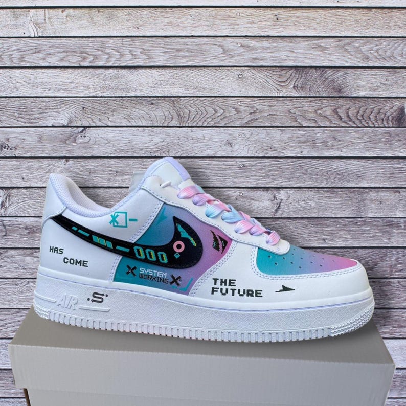 Custom AF1 Sneakers, DAMN! Custom Air Force 1 Shoes, Handmade, Spray ...