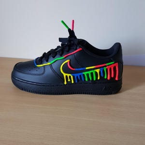 Custom Nike Drippy AF1 Custom | Air Force One 1 |reflective Glow in the ...