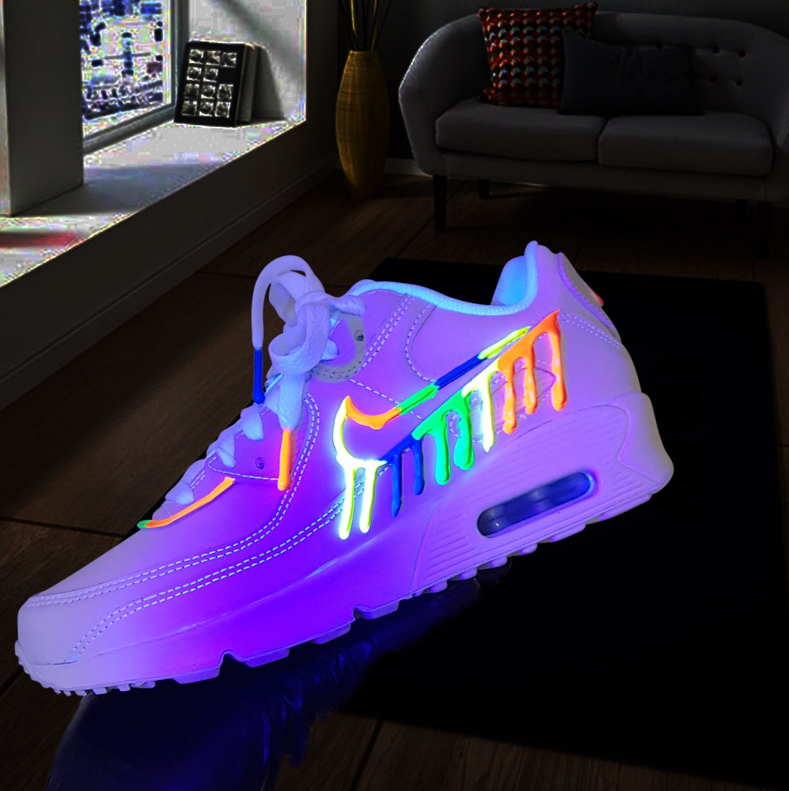 Custom Painted Air Max 90/sneakers/shoes/kicks/premium/personalised ...