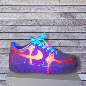 Custom Nike Air Force 1s | 3D Artwork Drippy Shoes for Parties, Drip ...