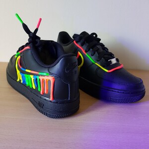 Custom Nike Drippy AF1 Custom | Air Force One 1 |reflective Glow in the ...