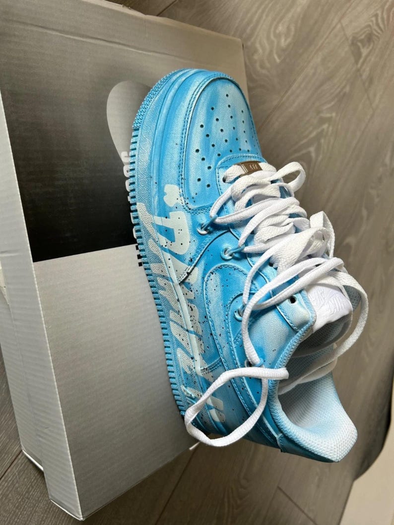 Custom AF1 Sneakers, DAMN! Custom Air Force 1 Shoes, Handmade, Spray ...