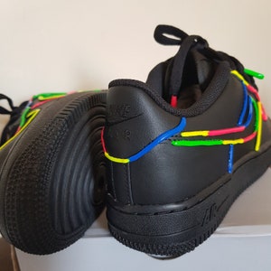 Custom Nike Neon Air Force One 1 Women's Shoes Glow in Dark Sneakers - Etsy