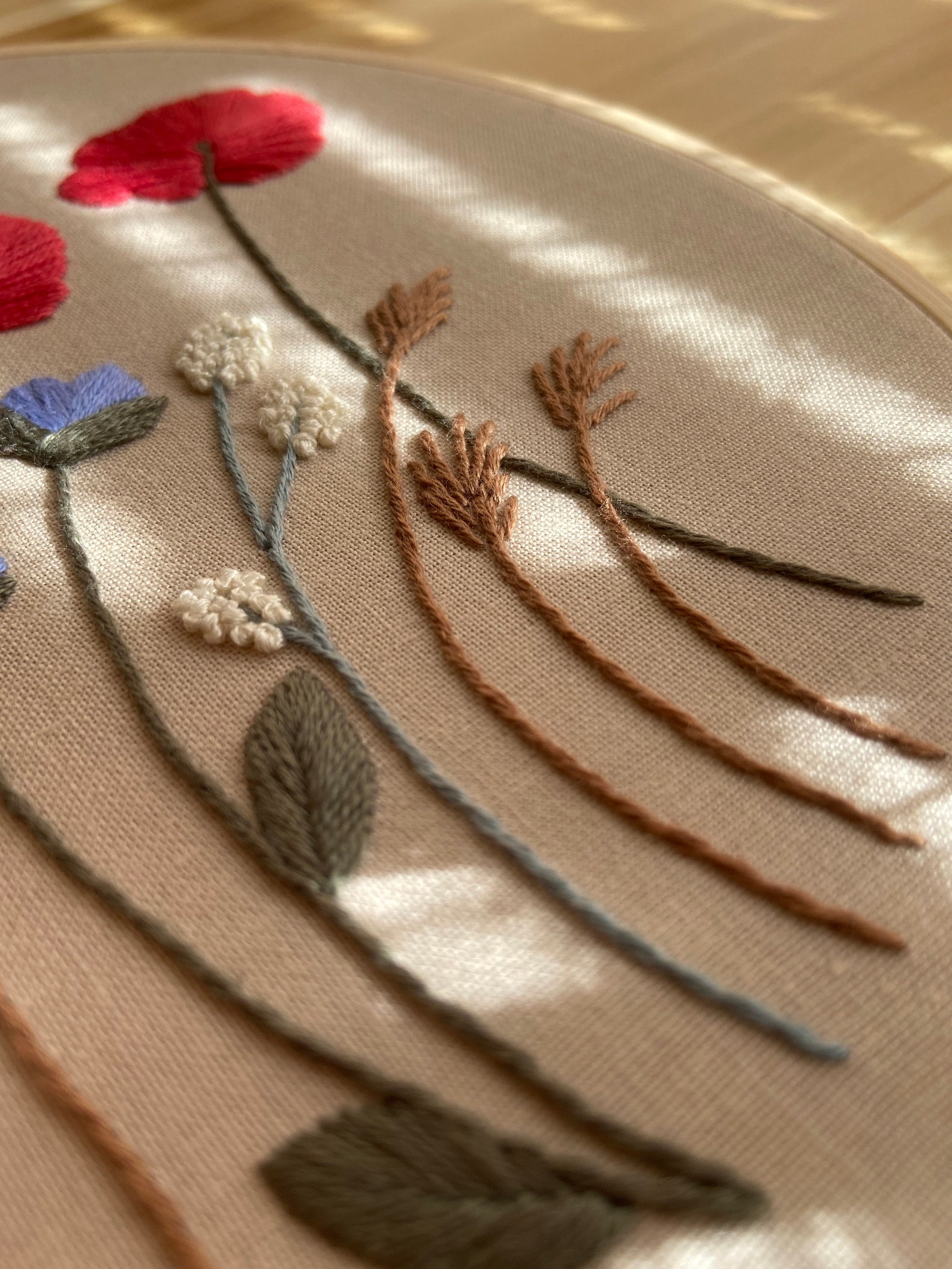 Poppy Flower Embroidery Pattern - Etsy