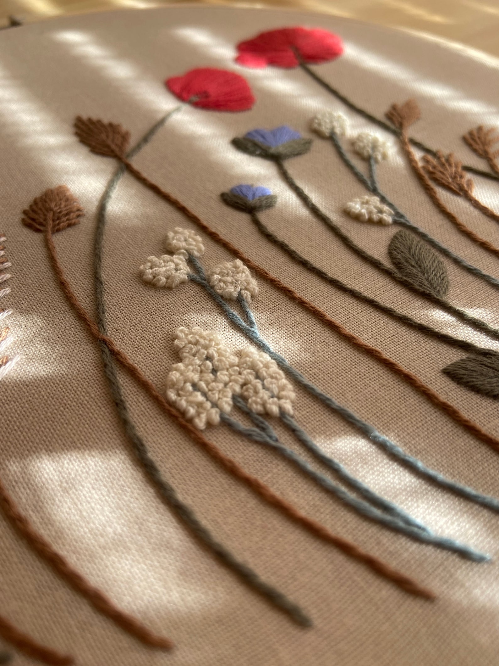 Poppy Flower Embroidery Pattern - Etsy